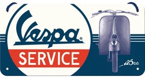 Postershop Závesná cedule: Vespa Service - 10x20 cm