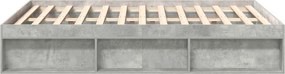 Rám postele betonově šedý 135 x 190 cm Double 3203911