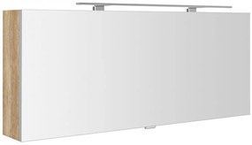 Sapho CLOE galerka s LED osvětlením 120x50x18cm, dub alabama CE120-0022