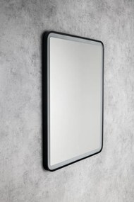 Aqualine Aqualine, SWIDA zrcadlo s LED osvětlením 60x80cm, dotykový senzor, stmívatelné, černá mat, SW060