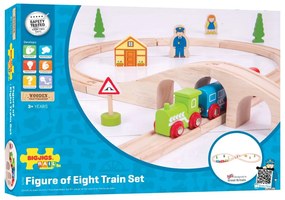 Bigjigs Rail Dřevěná vláčkodráha osmička