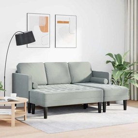 Set pohovek 2 ks Světle šedá Polyester 3329264