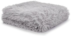 Šedý přehoz z mikroplyše na dvoulůžko 245x280 cm Cuddly – Catherine Lansfield