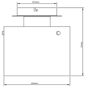 Brilliant - Stropní svítidlo BETH 1xE27/60W/230V pr. 20 cm černá/kouřová