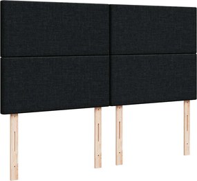 Box spring postel s matrací černá 180x200 cm textil 3292130