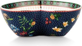 Pip Studio zapékací miska ve tvaru srdce Oriental Berry Blues (Luxusní porcelánová miska)