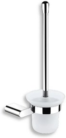 Novaservis Titania Naty - WC štětka nástěnná s držákem, mléčné sklo/chrom 66633,0