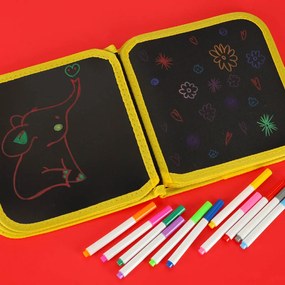 Creative Corner Přenosný křídový měkký zápisník skicák medvídek