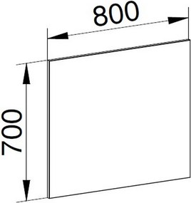 Mereo Mereo, Zrcadlo 800x700x20 mm, CN693