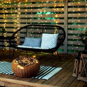 SOLIGHT LED vánoční řetěz, 3m, 20 LED, 3 x AA, teplé bílé světlo, zelený kabel