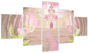 Obraz - Cesta do růžového království (125x70 cm)