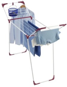 WENKO 3774021100 - Sušák prádla SUMMER DRY 153x76 cm bílá/růžová