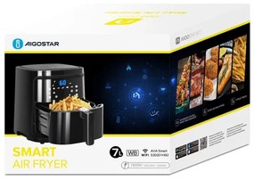 Aigostar - Chytrá horkovzdušná fritéza 7l 1900W/230V/60min Wi-Fi