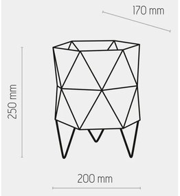 Stolní lampa SIRO 1xE27/15W/230V bílá/stříbrná