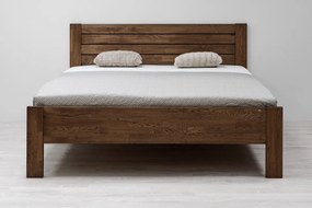 BMB Sofi Lux XL postel - dub Moření: Olej bělený, Provedení: ostré, Rozměr: 180 x 200 cm