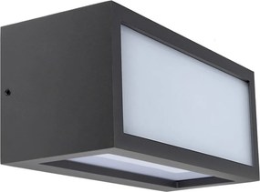 IMPR 731227 Deko-Light venkovní nástěnné přisazené svítidlo Rilongo offen Up and Down, 1x max. 15 W E27, tmavěšedá - DEKOLIGHT