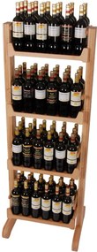 Stojan na víno 654 - Dřevěný stojan na 72 lahví vína
