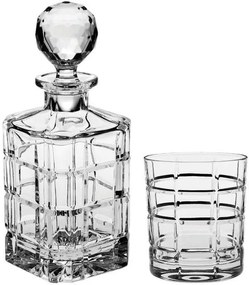 Karafa crystal bohemia whisky set timesquare (1 karafa + 6 sklenic)