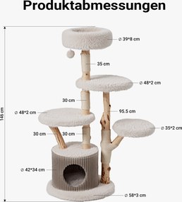 Škrabadlo pro kočky fudajo – 146 cm (66005)