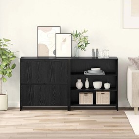 Servírovací skříň 2 ks Černý dub 70 x 41 x 75 cm 3393301