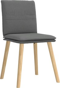Jídelní židle 4 ks tmavě šedé textil 3315356