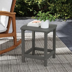 Zahradní stůl, balkonový stůl z HDPE odolný proti povětrnostním vlivům, jídelní stůl venkovní kempingový stůl pro zahradu terasu balkon 48x37x46 cm š…