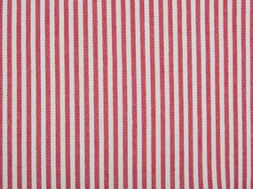 Bavlněný pruhovaný polštář 40 x 60 cm červená/bílá AALITA Beliani