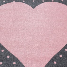 Ayyildiz koberce Dětský kusový koberec Bambi 830 pink kruh ROZMĚR: 120x120 (průměr) kruh