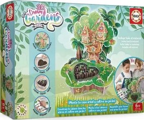 EDUCA Kreativní sada 3D Dream Gardens: Dům na stromě 2v1 / od 6 let
