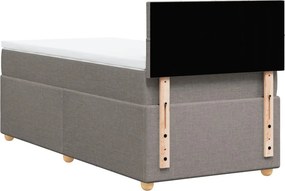 Box spring postel s matrací taupe 100 x 200 cm textil 3286595