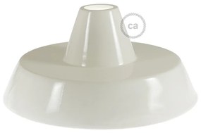 creative cables Industriální keramické stínidlo pro závěsné lampy Barva komponentu: Bílá
