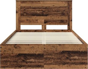 Rám postele Staré dřevo 120 x 190 cm Masivní borové dřevo 3410110