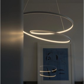 Ideal Lux LED Závěsné svítidlo Oz sp Ø 80 Barva: Bílá, Stmívání, řízení: DALI/PUSH