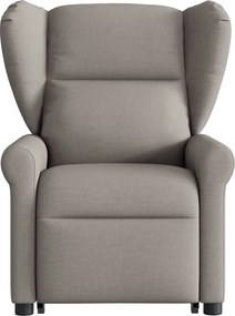 Elektrické zvedací polohovací křeslo taupe textil 3303401