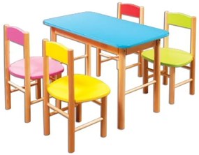 Drewmax Dětská barevná židlička AD251 zelená