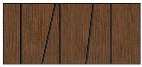 Frézovaný panel Slant wenge 65x29 cm MDF