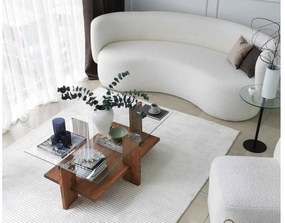 Designový konferenční stolek Fadey 105 cm dřevěný