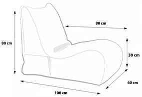 EF8008 Ecopuf Sedací vak Ecopuf - NAOMI outdoor M15