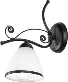 Nástěnná lampa RETRO 1xE27/60W/230V černá/bílá