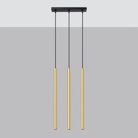 Sollux Lighting Závěsná lampa PASTELO 3L leštěné zlato