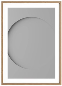 Idealform Poster no. 5 Round composition Barva: Silver grey, Velikost: 500x700 mm
