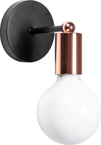 Toolight - kovová nástěnná lampa E27 60W 392205, růžové-zlato, OSW-04019