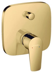 Hansgrohe Talis E, páková vanová baterie pod omítku, se zabudovanou bezpečnostní kombinací dle EN1717, zlatá lesklá, 71474990