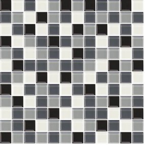 Skleněná mozaika Premium Mosaic šedá 30x30 cm lesk MOS25MIX2