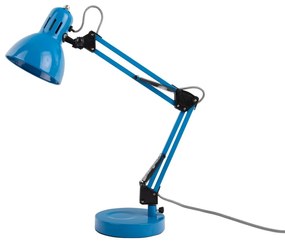 Světle modrá stolní lampa s kovovým stínidlem (výška 52 cm) Funky Hobby – Leitmotiv