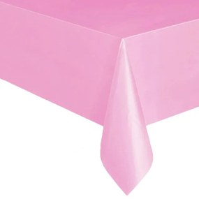 Jednorázový plastový jednobarevný ubrus 137x183 cm (matný) Barva: Růžová