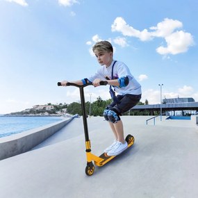 Costway Kaskadérský skútr s 360° řízením a PU koly a hliníkovou palubou