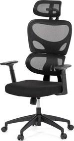 Autronic Pracovní set CAMPUS  – elektricky výškově nastavitelný stůl ELEVATE + ergonomická kancelářská židle LEVI II černá