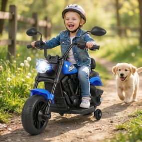 Costway 6 V dětský motocyklový chopper motorka s nožním pedálem s hudebním