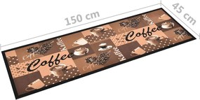 Kuchyňský koberec pratelný Coffee hnědý 45 x 150 cm 315970